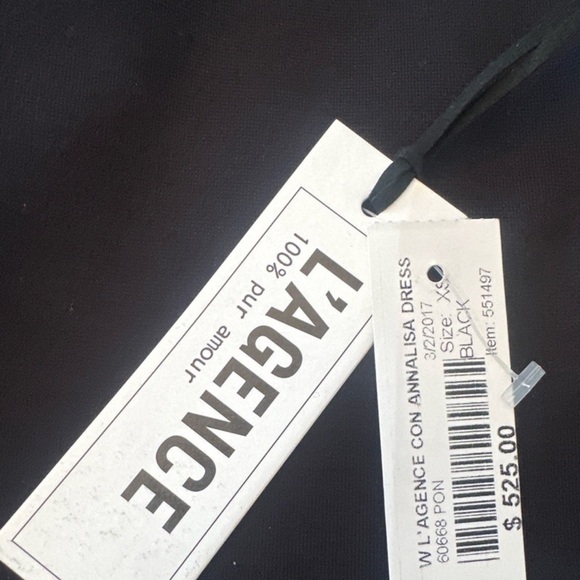 L'AGENCE | Dresses | Lagence Pure Black Dress | Poshmark